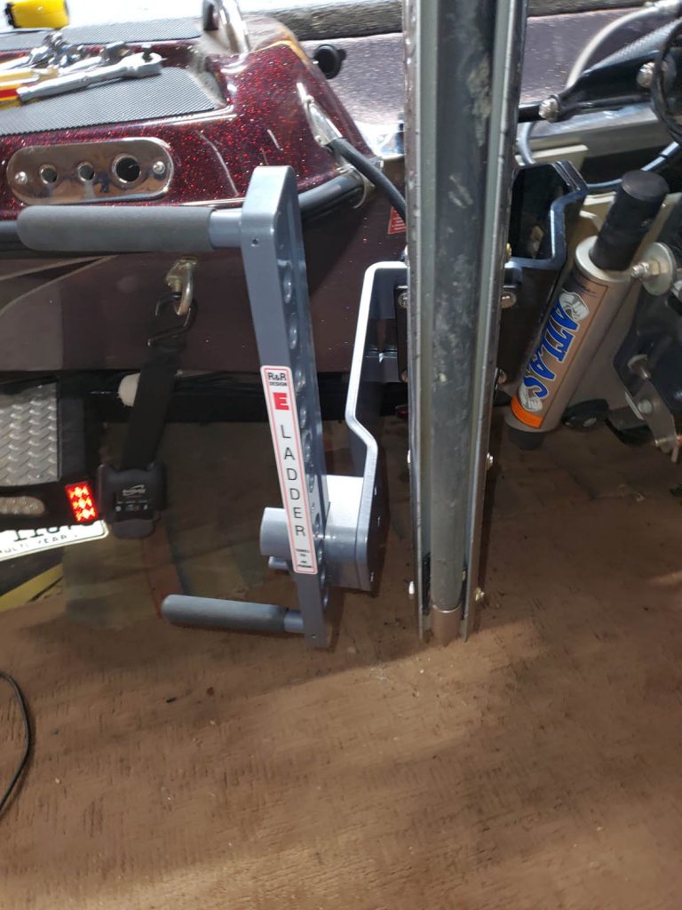 Emergency Boat Ladder with mount for PowerPole or Raptor - Drewcraft LLC