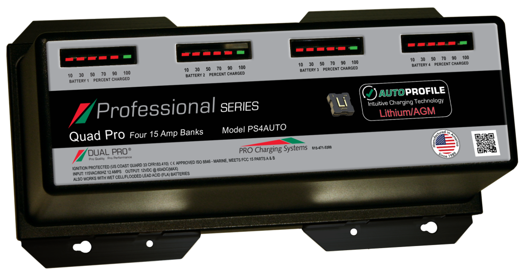 DualPro Multi Bank Professional Series Battery Charger for Lithium and ...